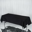 Efavormart 60x126" Seamless Premium BLACK 200 GSM Linens Polyester ...