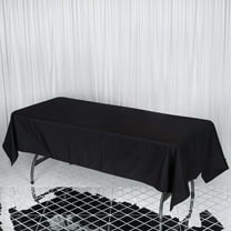 Efavormart 60x126" Seamless Premium BLACK 200 GSM Linens Polyester ...