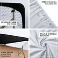 Efavormart 8FT White Rectangular Stretch Spandex Table Top Cover ...