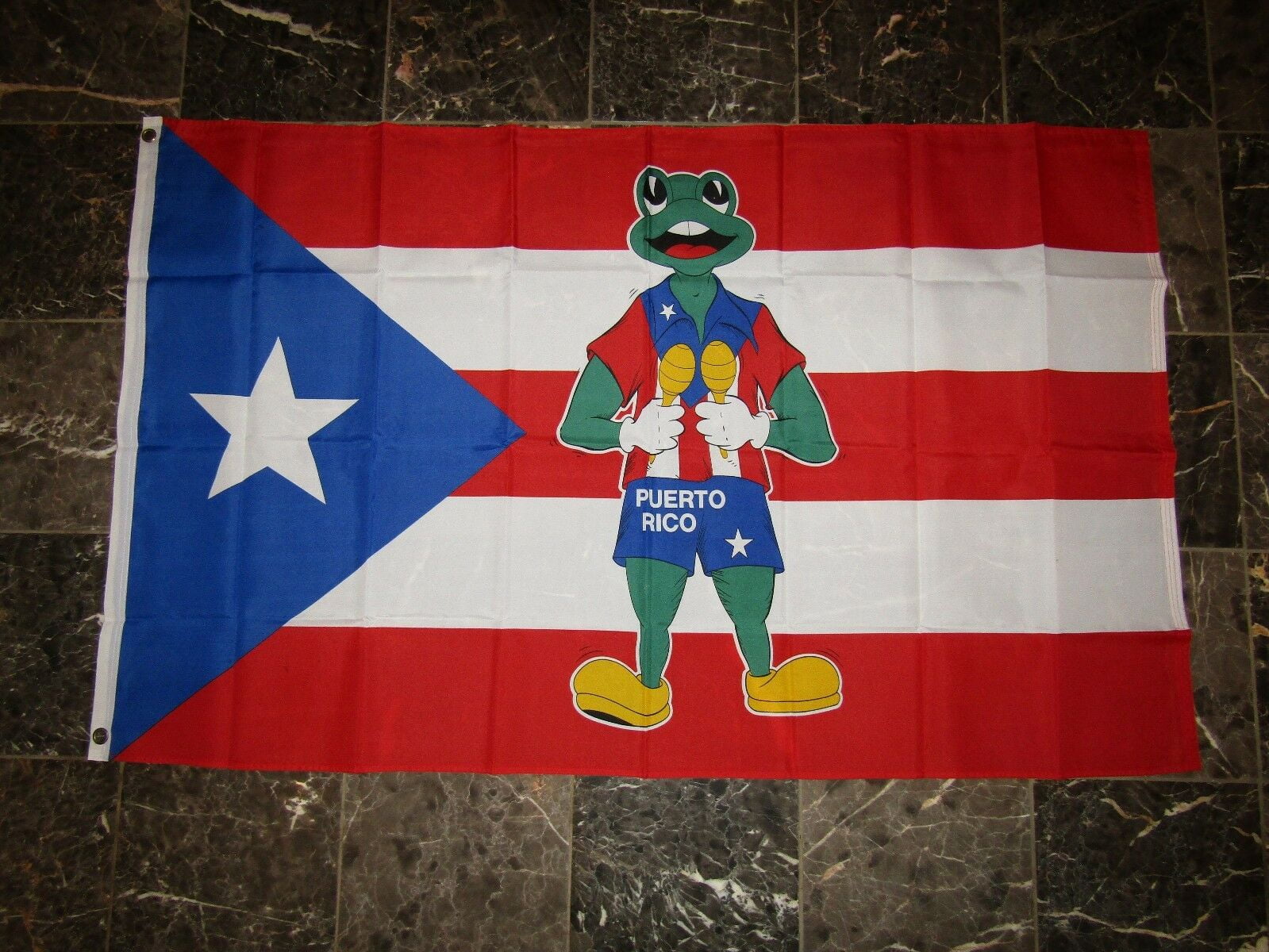 3x5 Puerto Rico Rican Coqui Frog Flag 3'x5' Brass Grommets Premium ...