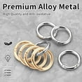 1 Inch Keychain Rings, 8 Pack Round Carabiner Clip for Keys, Buckle ...
