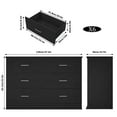 Homfa 6 Drawer Double Dresser for Bedroom, Modern Wood Chest of Drawers ...