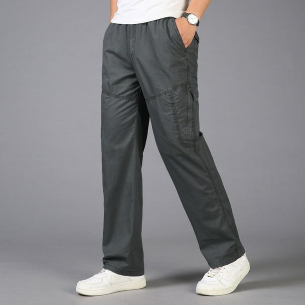 Long Pants For Men Men's Casual Cotton Trendy Loose Plus Size Outdoors ...