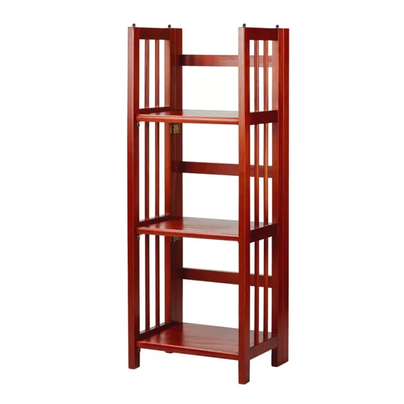 Ltd 3 Tier Folding Bookcase Honey Oak - Walmart.com