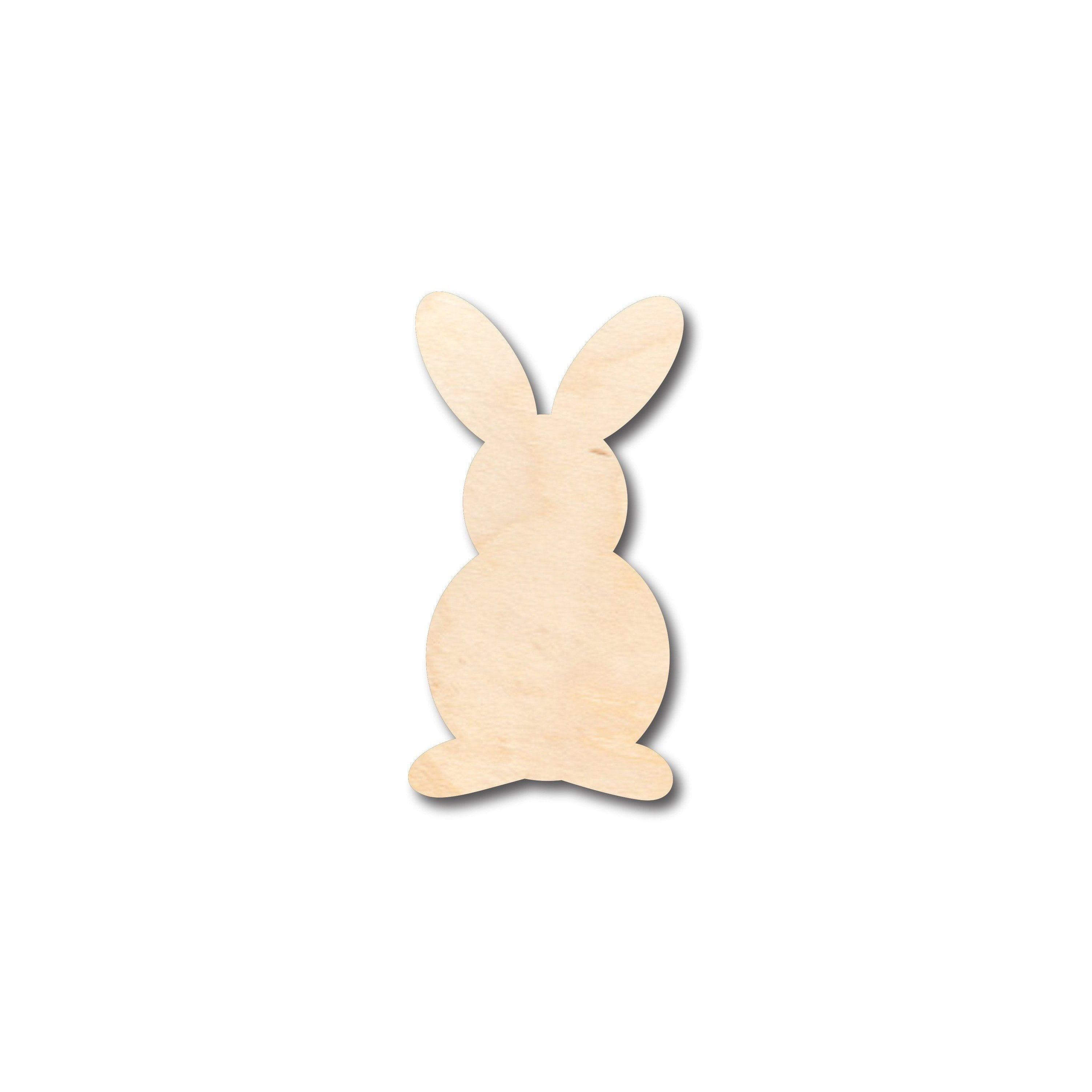 Bunny Baby Easter Rabbit Animal Wood Cutout Shape Silhouette Blank ...