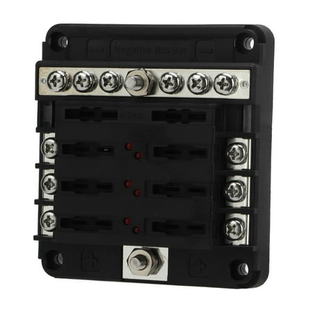 Electrical Fuse Block, Heat Resistant 12-24V Blade Fuse Box For Boat ...