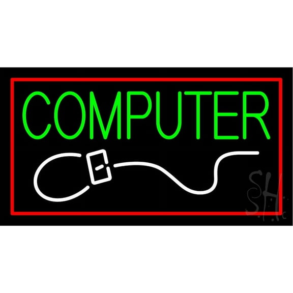 Clock Watch Repair Blue Border LED Neon Sign 20 x 37 - inches, Clear ...