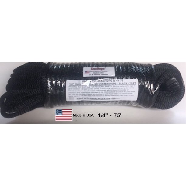 75' - 1/4" Ham Radio Antenna Support Rope - First Quality Polester Rope ...
