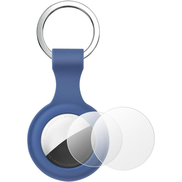 AXFEE Keychain for AirTag Leather, AirTag Keychains Protective Case ...