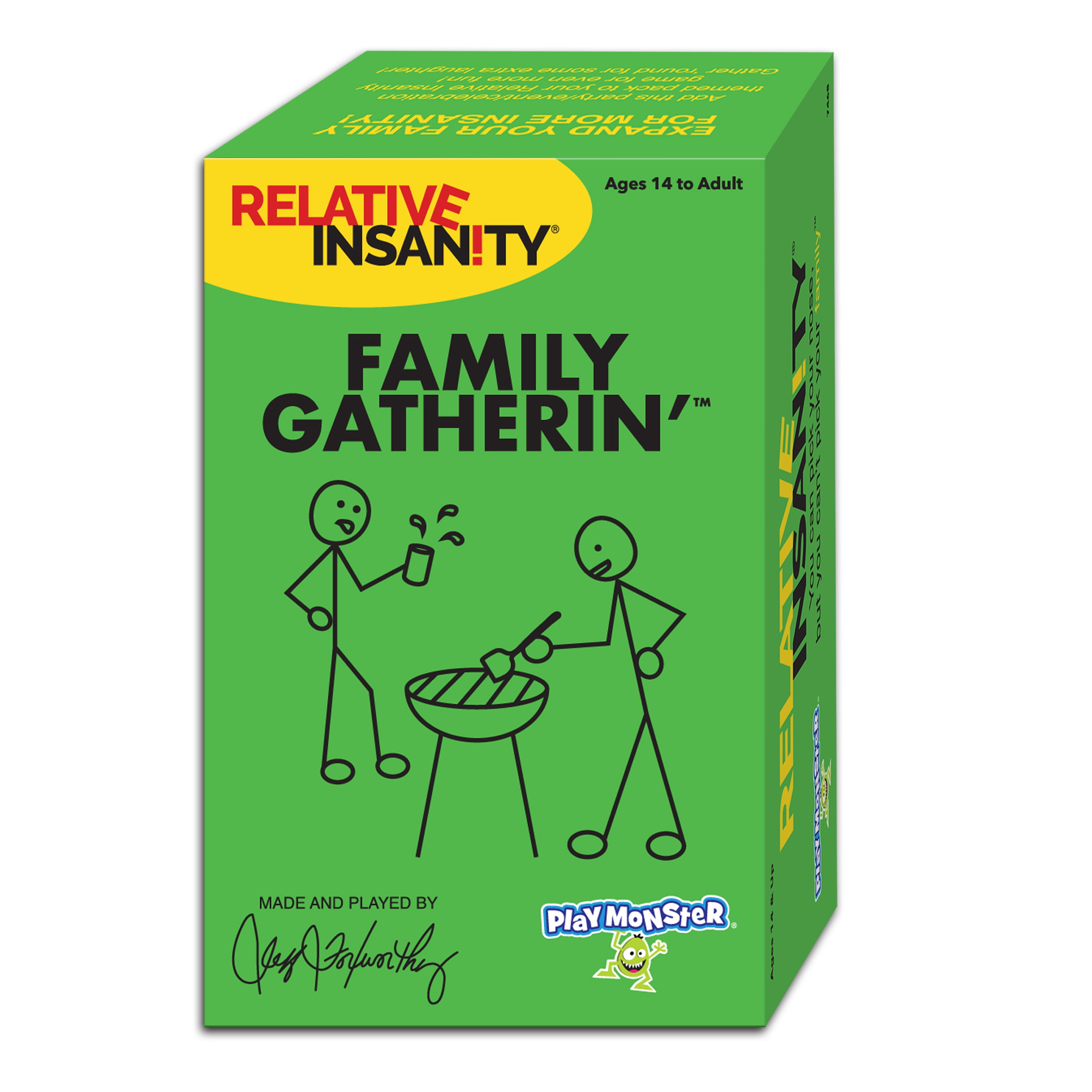 Playmonster Relative Insanity Family Gatherin' Party Card Game ...