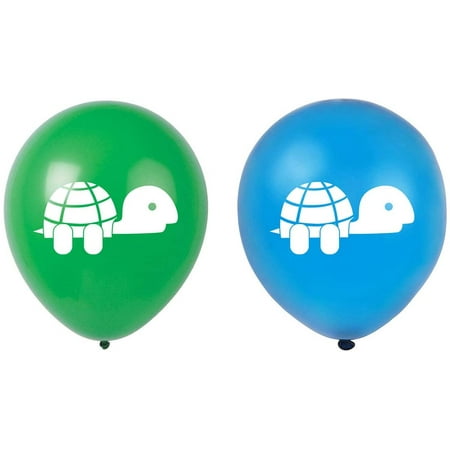 Turtle Latex Balloons, 16-Pack 12incIUIT Turtles BirtIUIT day Party ...