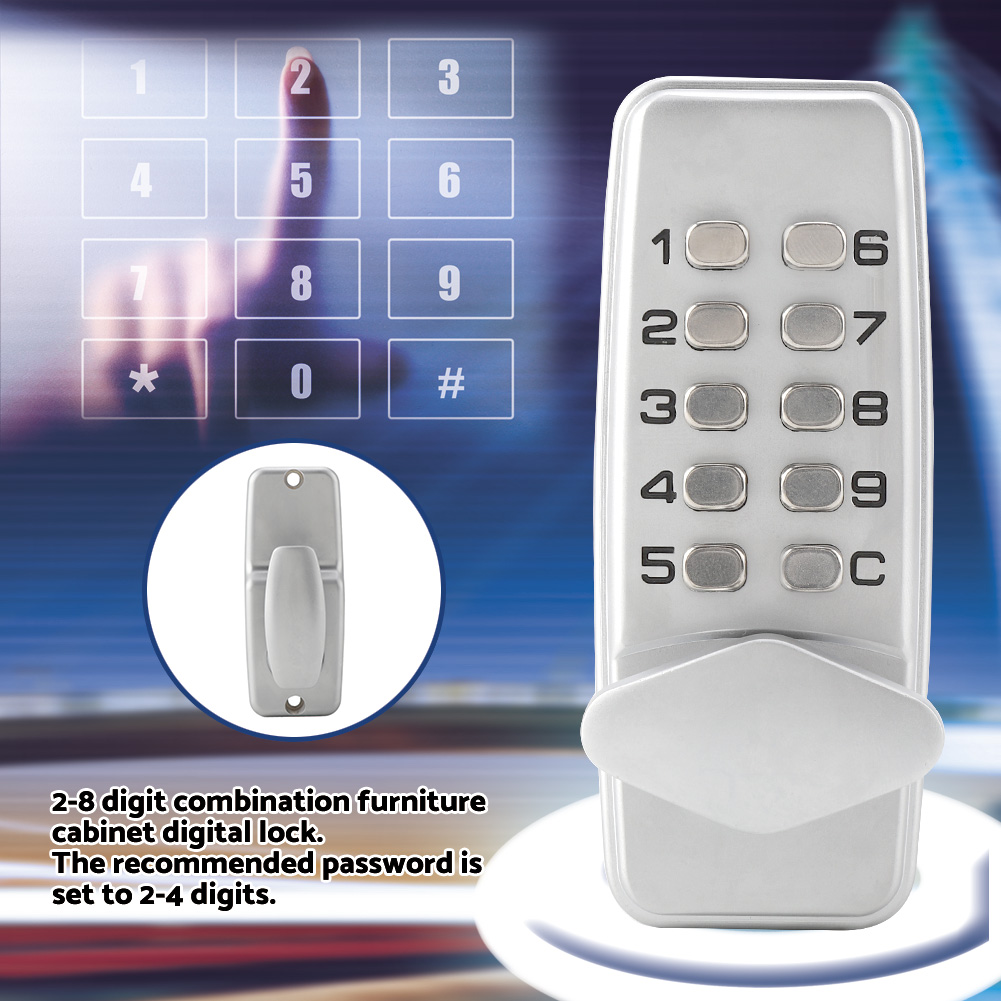 Sonew 2 - 8 Digit Code Combination Door Zinc Alloy Convenient Password ...