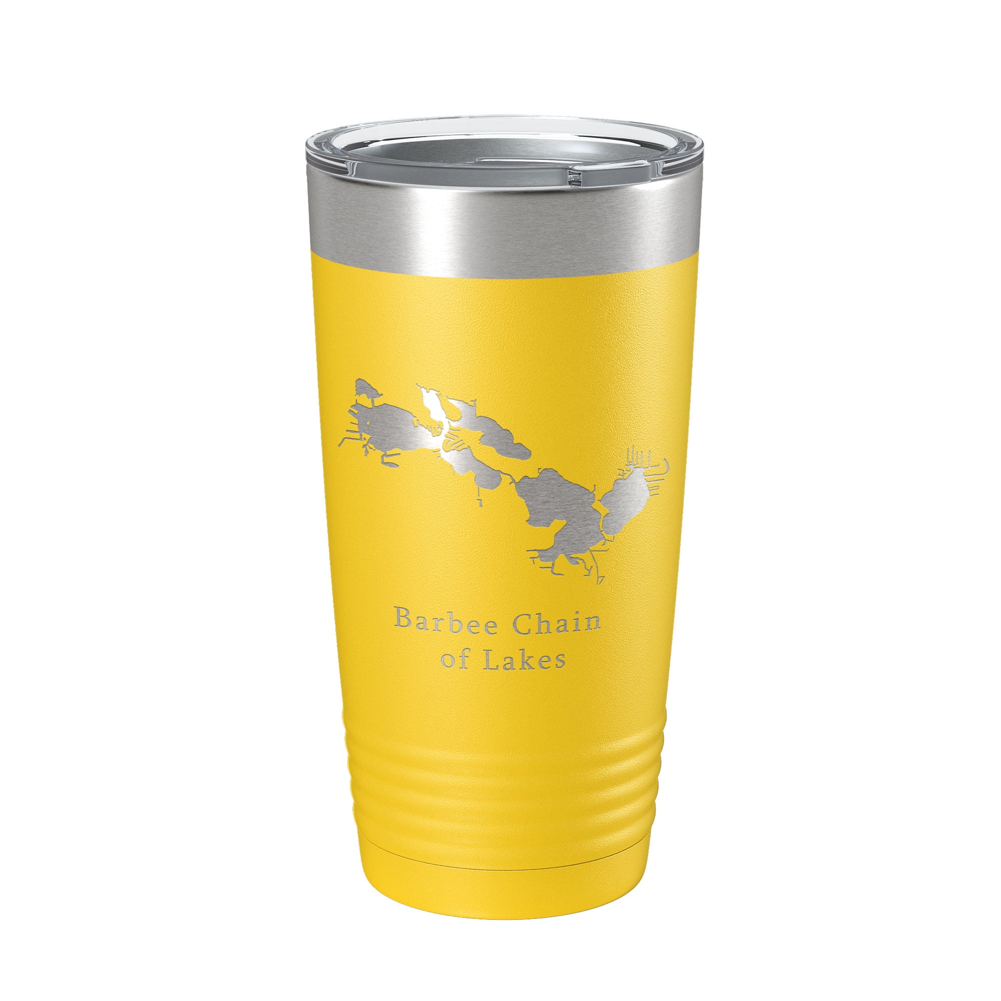Barbee Chain of Lakes Map Tumbler Travel Mug Insulated Laser Engraved ...