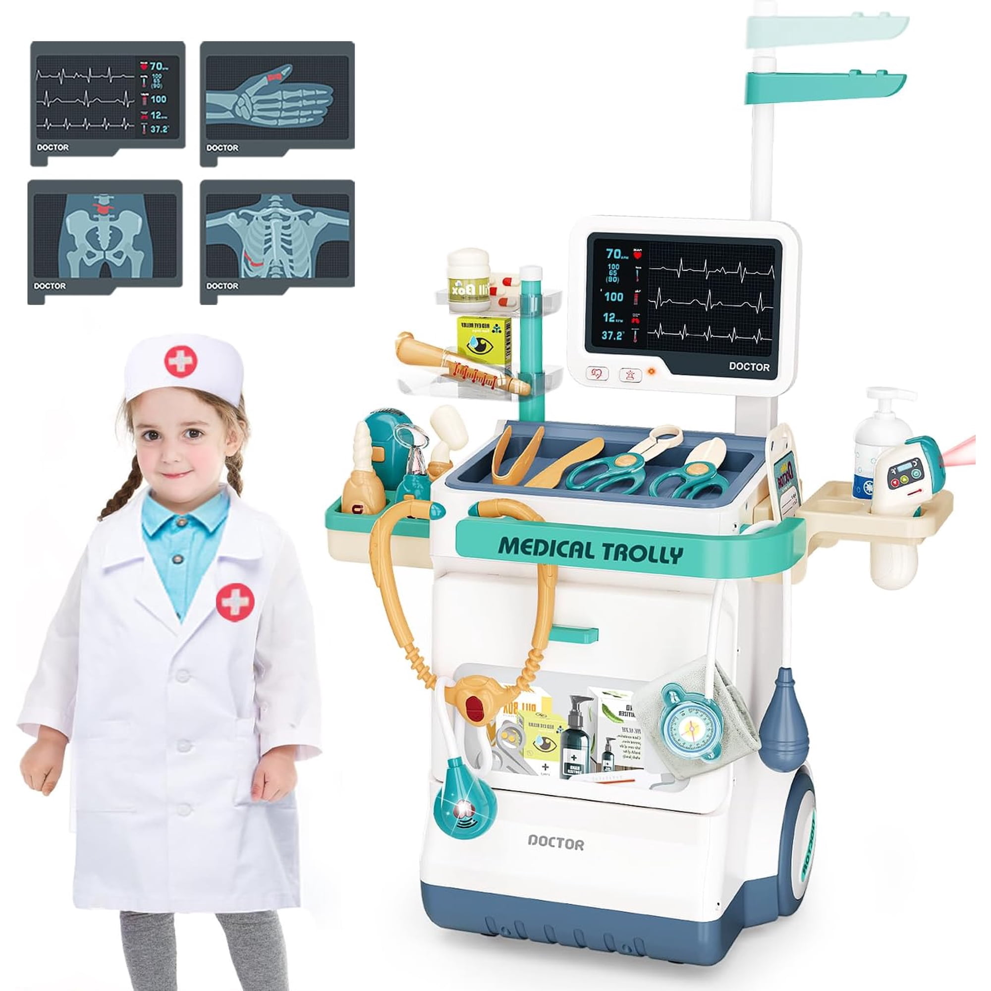 Click here for Ruvince Doctor Kit 24-Piece Pretend Medical Statio... prices
