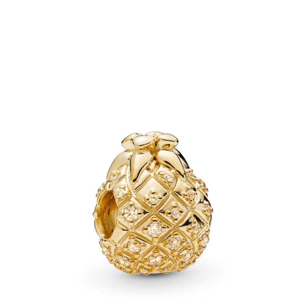 PANDORA - PANDORA Golden Pineapple Charm - Walmart.com - Walmart.com