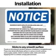 (2 Pack) Hazardous Waste Satellite Accumulation Area OSHA Notice Sign ...