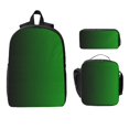 3pcs Casual Daypack 17 Inch Backpack Set Bookbag+Pencil Case+Lunch Bag ...