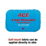 ACE Brand Reusable Cold Compress, Large, Soft, 7.75" x 11.87", 1 Pack ...