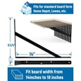 14 Inch Black-8 Pack Heavy Duty L Shelf Brackets - Walmart.com