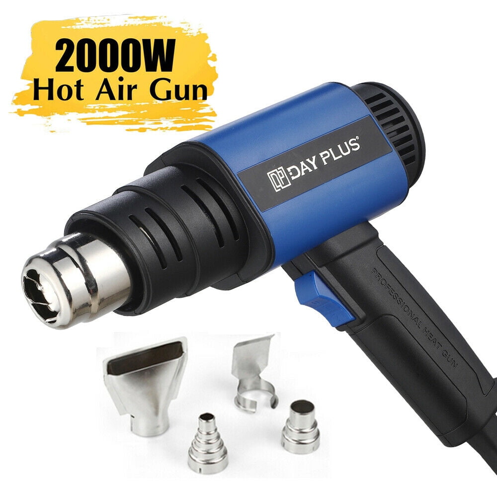 Bowoshen 2000W Heat Gun Hot Air Gun Dual Temperature Heat Shrink Blower ...
