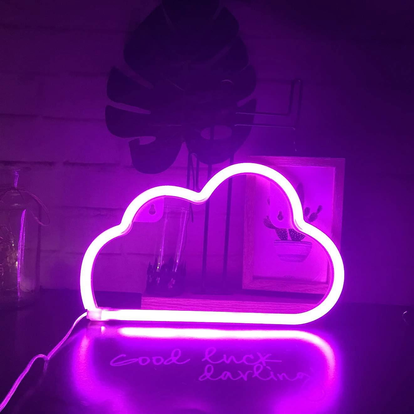 Sky Series Led Neon Light Sign Luna Nubes Luces nocturnas Decoración de ...
