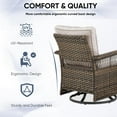 PARKWELL Outdoor Swivel Gliders Set of 2,Patio 360-Degree Swivel Rocker ...