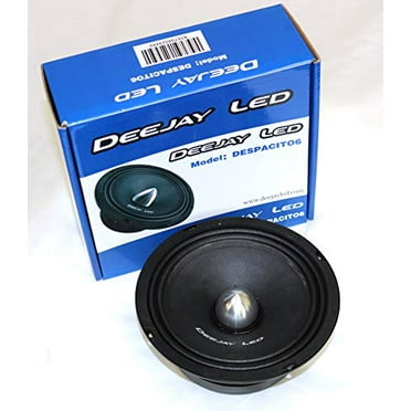DEEJAY LED D6T2H1VYGREEN Two 6-in Woofers Plus Two Tweeters and One ...