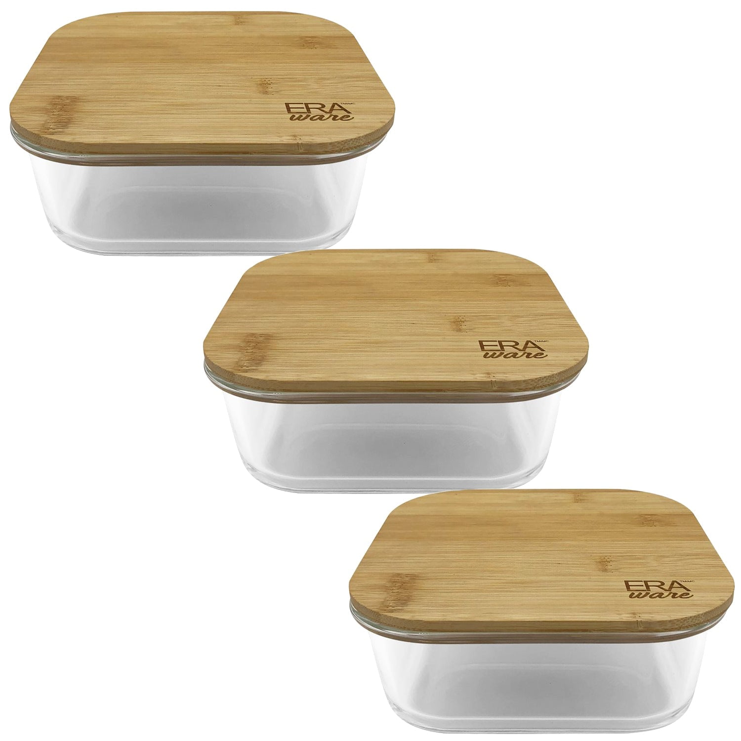 Click here for Eraware - Set Of 3 Borosilicate Glass Container  B... prices