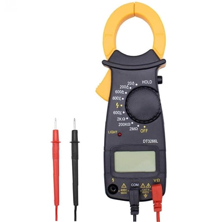 Clamp-on Ammeter Digital Portable Handheld Clamp Meter Multimeter ...