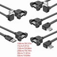 Multi Directional USB 2.0 Extension Cord with Screw Lock Mount Male to ...
