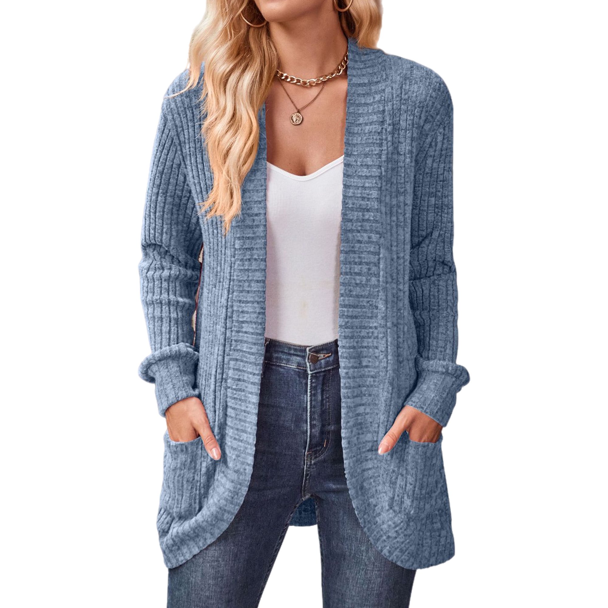 Click here for Mawclos Ladies Cardigan Sweater Long Sleeve Knitte... prices