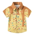 Ceisia Kids' Melting Waffle Print Short Sleeve Button-Down Shirt ...