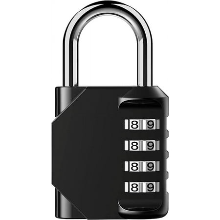 Padlock (1 pack red), Code padlock, gym padlock, 4-position outdoor ...