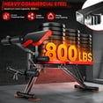 VIBESPARK 800LBS Adjustable Weight Bench Press Set, Workout Bench with ...