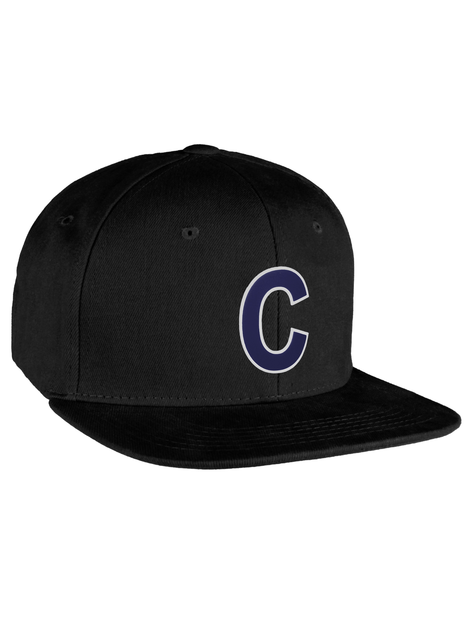 Flexfit Classic Custom Flat Bill Initial Letters A To Z Black Cap White Flexfit Classic Custom Flat Bill Initial Letters A To Z Black Cap White