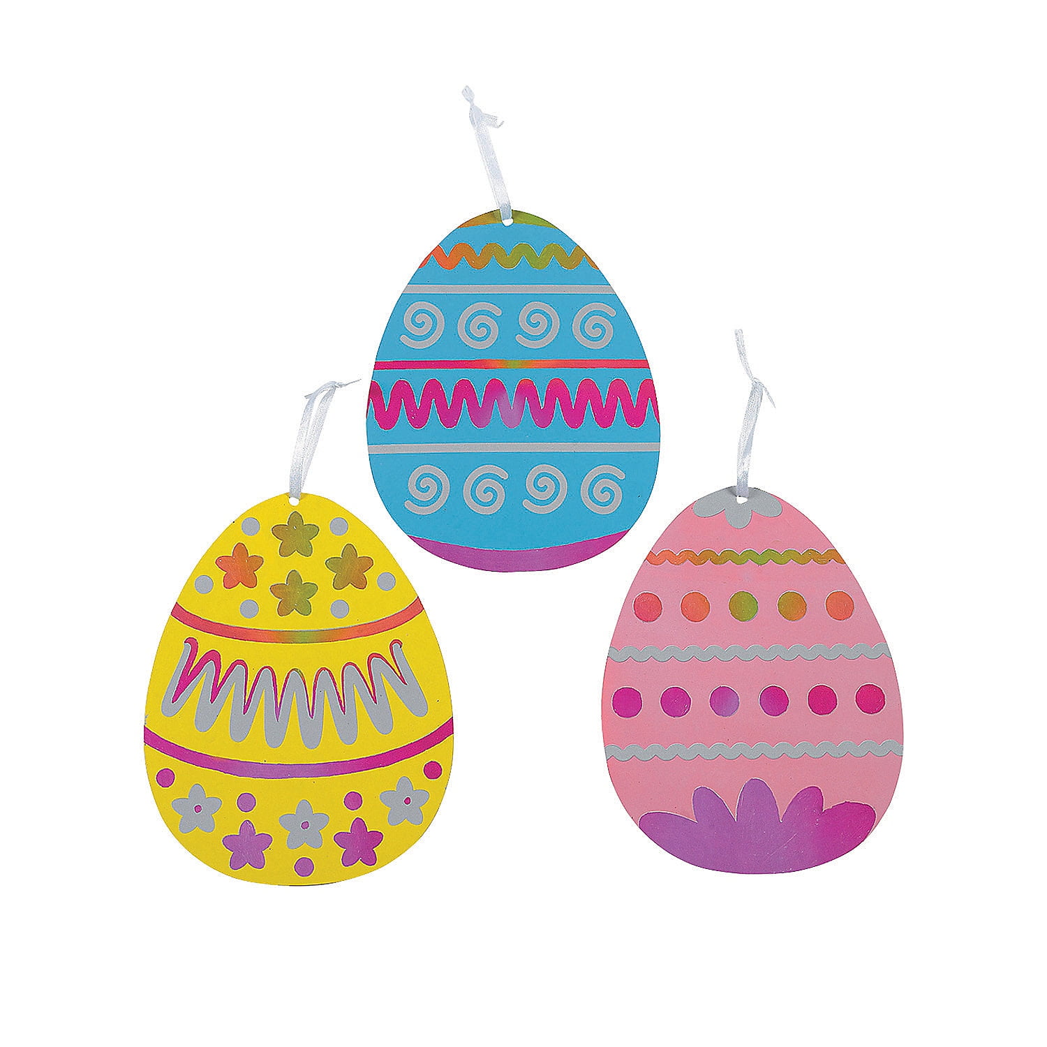 Magic Scratch Jumbo Easter Eggs (1Dz) - Craft Supplies - 12 Pieces ...