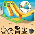 Sportspower 17' Inflatable Half Pipe Water Slide with Heavy Duty Blower ...