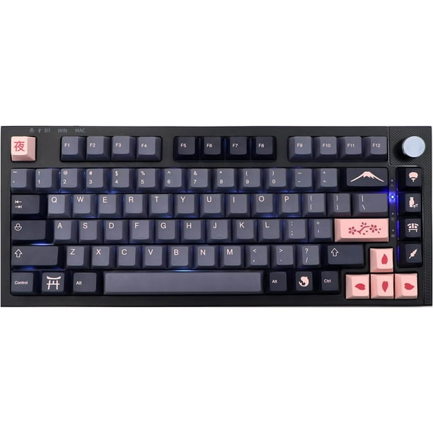 JSJT Keycaps 148 Keys Night Sakura Keycaps Spacebar 5.75u 6.25u 6.5u 7u ...