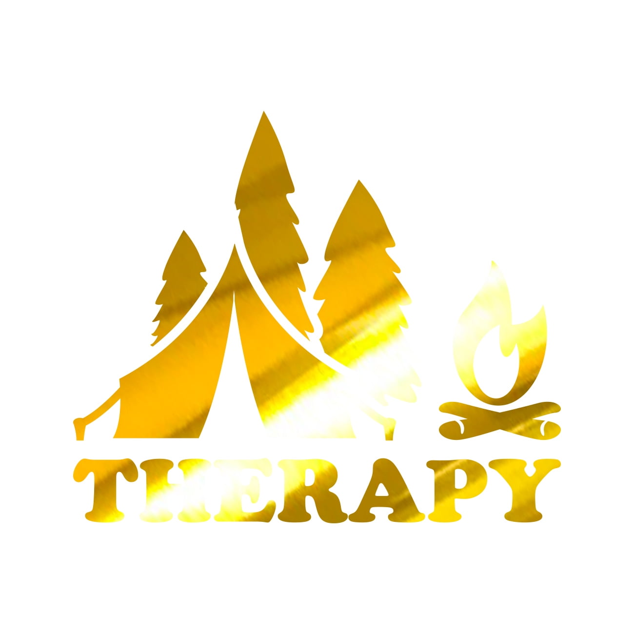 Therapy Camping Sticker Decal Die Cut Self Adhesive Vinyl