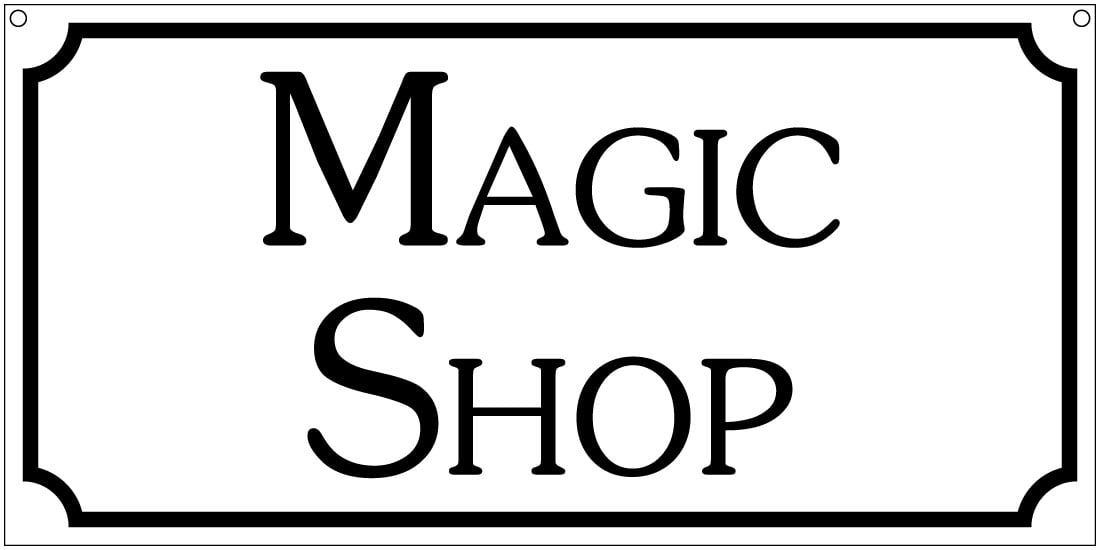 Magic Shop- 6x12 Aluminum Carnival Fair Park Man Cave Game room sign ...