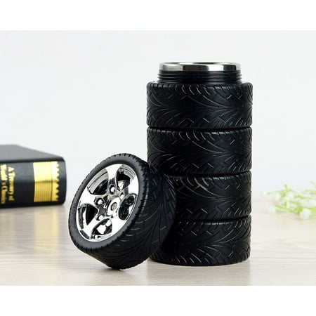 Tyre Mug Tire Shape Cup Coffee Cup 300ml Stainless Steel Thermo Mug ...