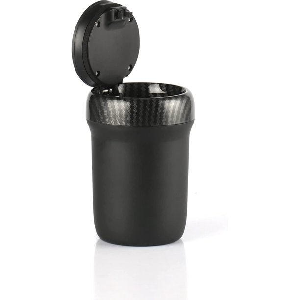 Car Ashtray, with Color Breathing Light, Portable Smokeless Car Ashtray ...