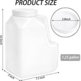 2 Pcs White Plastic Gallon Jar with Handle and Airtight Lid - Square ...