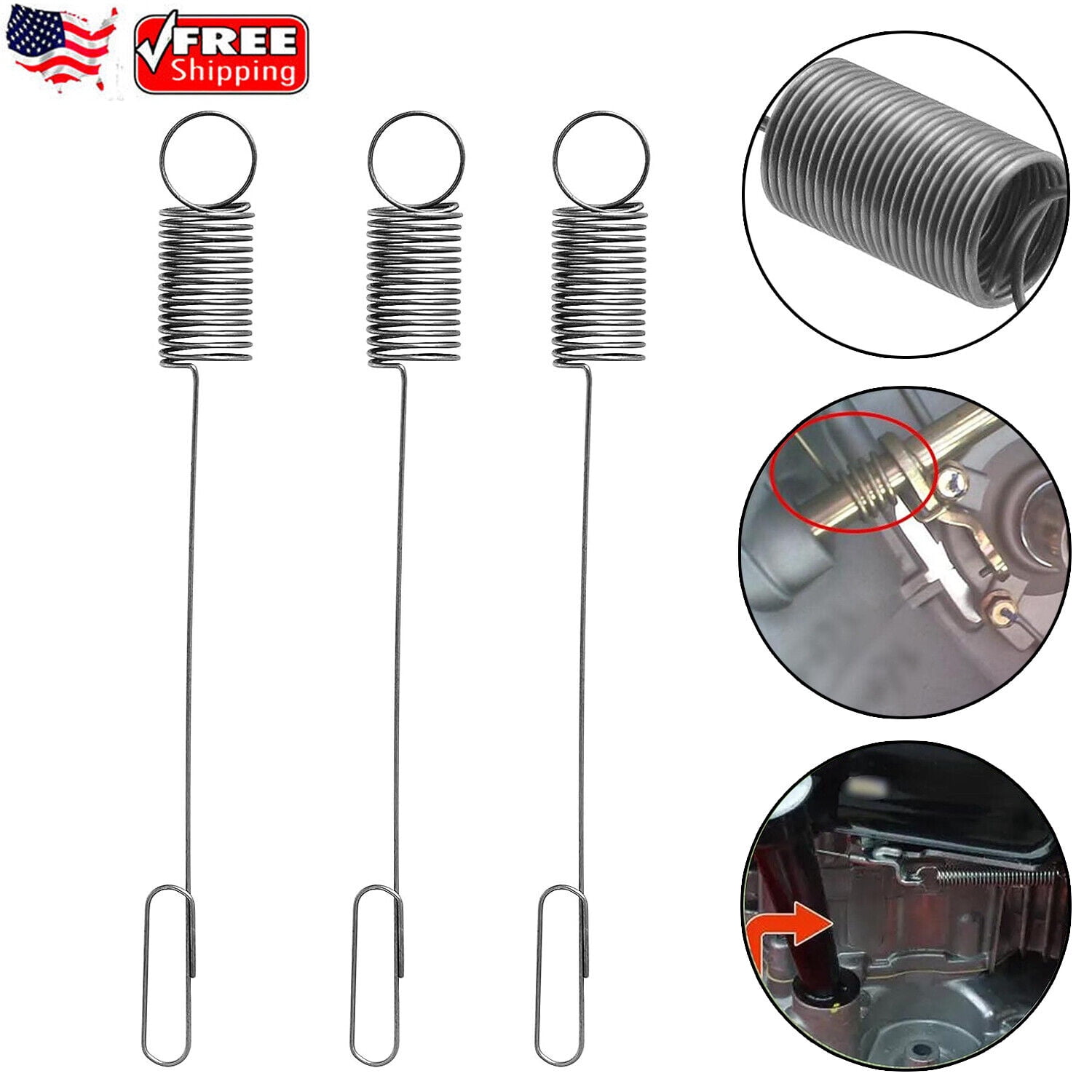 3PCS Governor Spring 699056 for Briggs Stratton Air Vane Spring ...