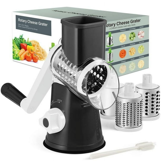 Kitexpert Cheese Grater with 360 Metal Blade, 3X Faster Than Plastic ...