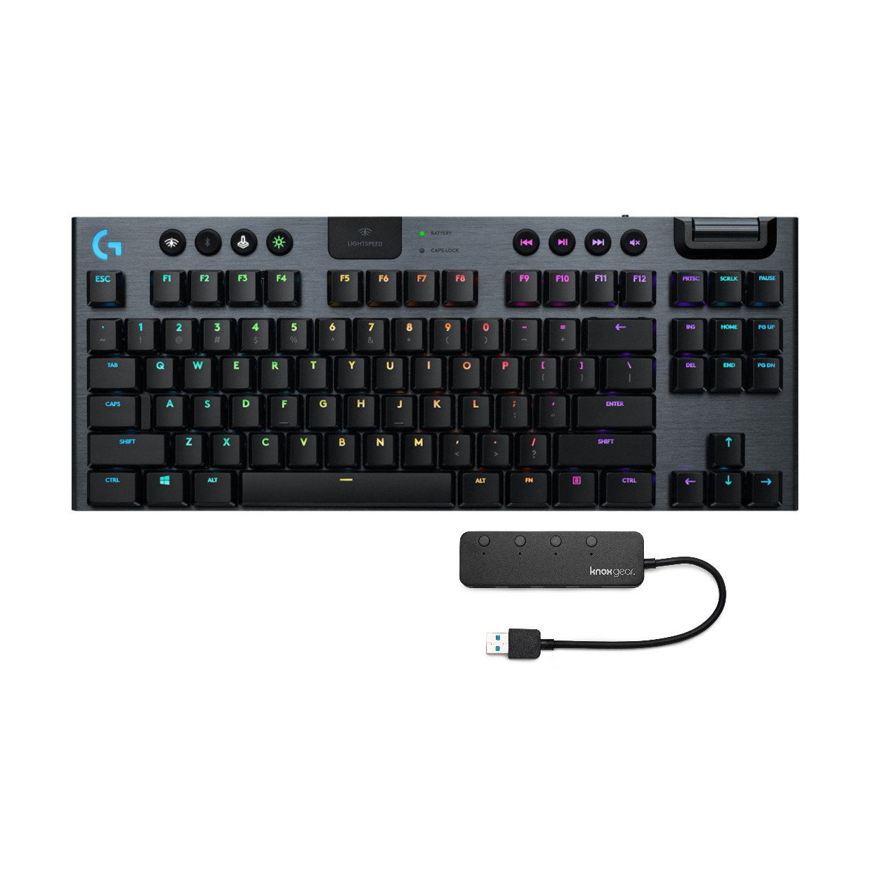 Logitech G413 Backlit Mechanical Gaming Keyboard with USB Passthrough ...