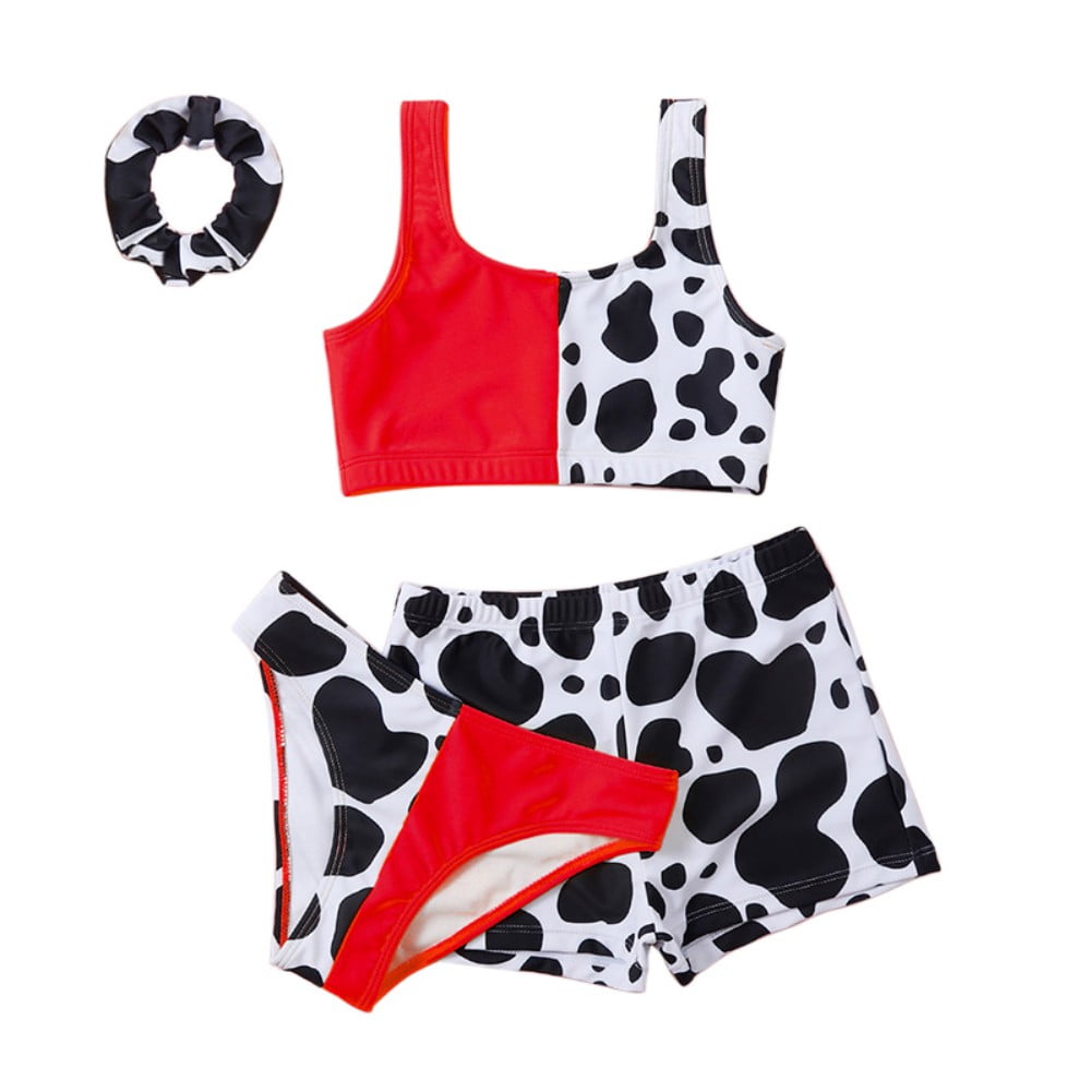 SYPNOS Girls Floral Two Pieces Bikini+Cover Up Board Shorts Bathsuit ...