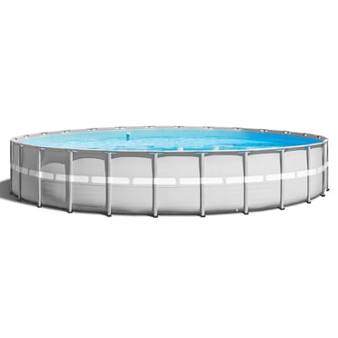 Intex 24' x 12' x 52 Ultra Frame Rectangular Above Ground Swimming Pool ...