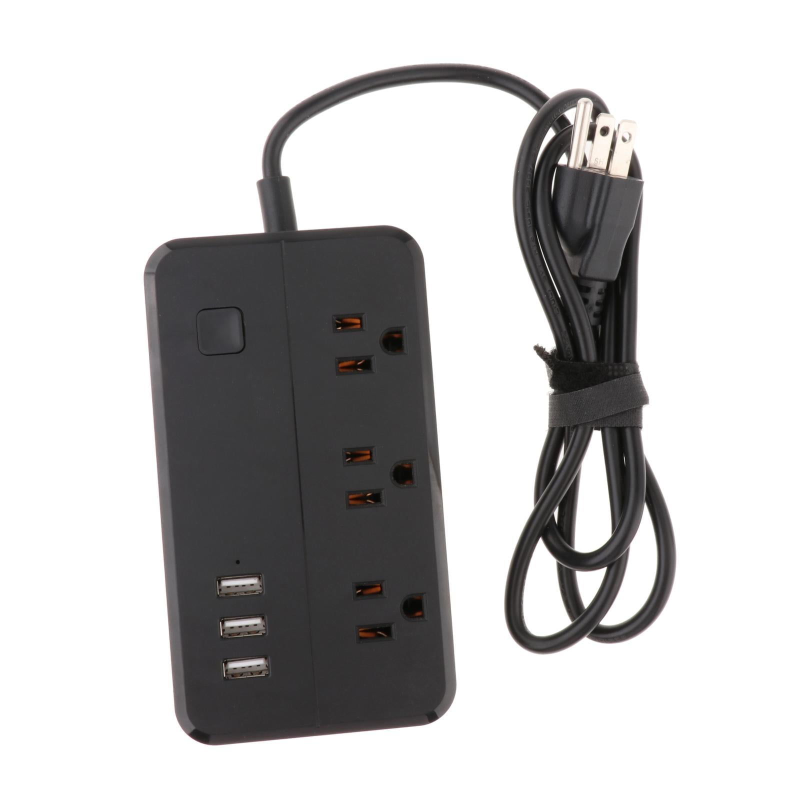 3 USB Charging Socket Plug Power Strip Switch 1.3M Extension Cord ...