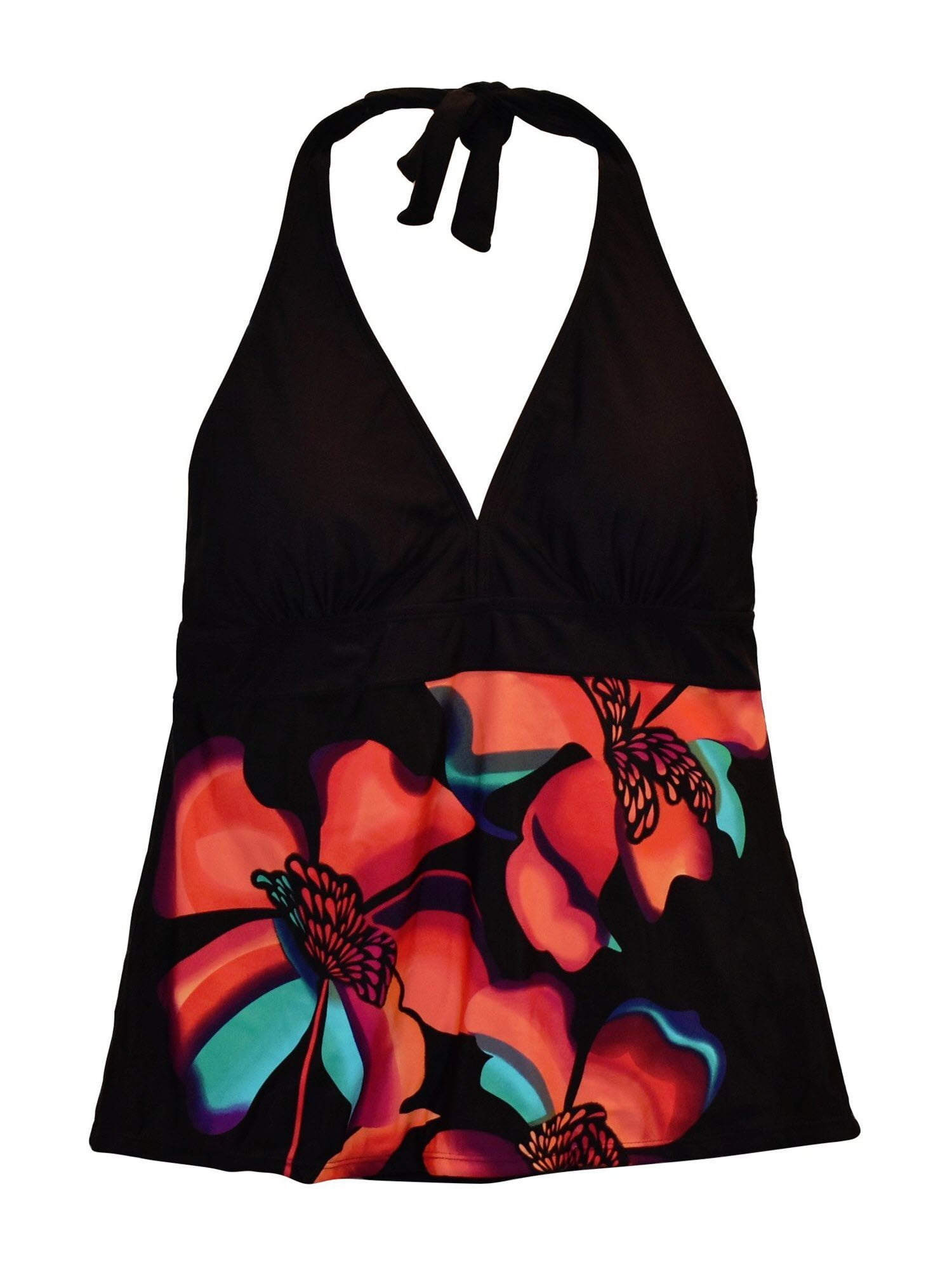 Heat Women's Plus Size Halter Tankini Swimsuit Top - Walmart.com